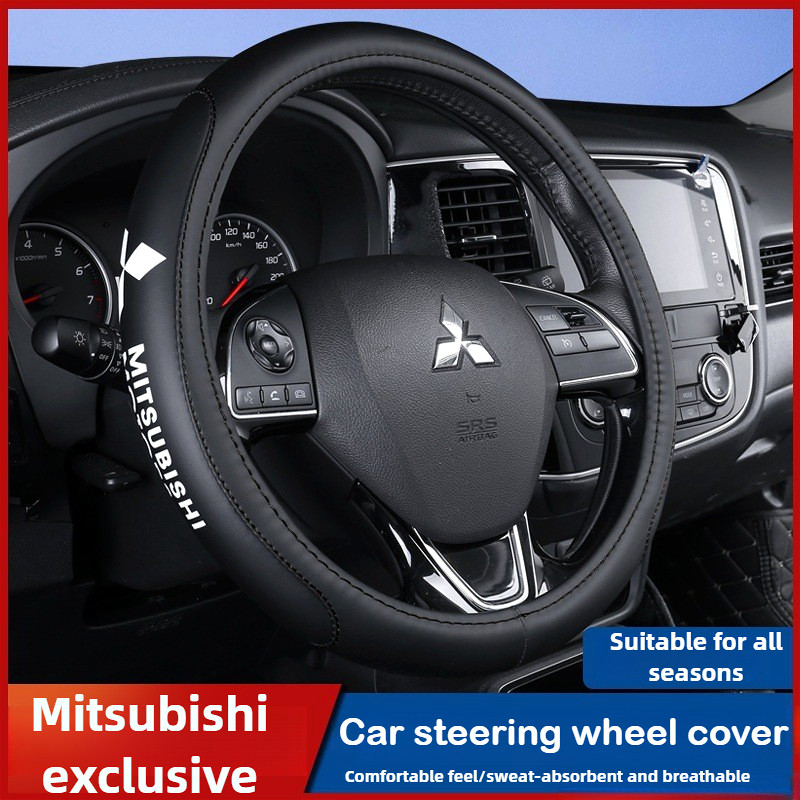 รถคาร์บอนไฟเบอร์หนังพวงมาลัยสําหรับ Mitsubishi RALLIART ASX Colt ...