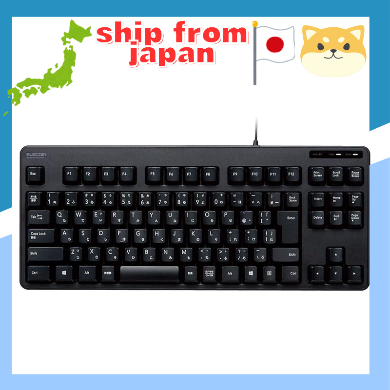 Elecom Compact Slim Wired Membrane Keyboard - Black | Shopee Thailand