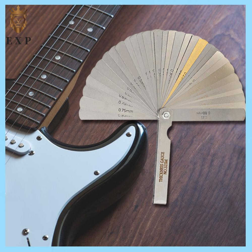 [explosion1.th] 32 ใบมีด Feeler Gauge สแตนเลสเมตริกเครื่องวัดความหนาชุดเครื่องมือวัด | Shopee ...