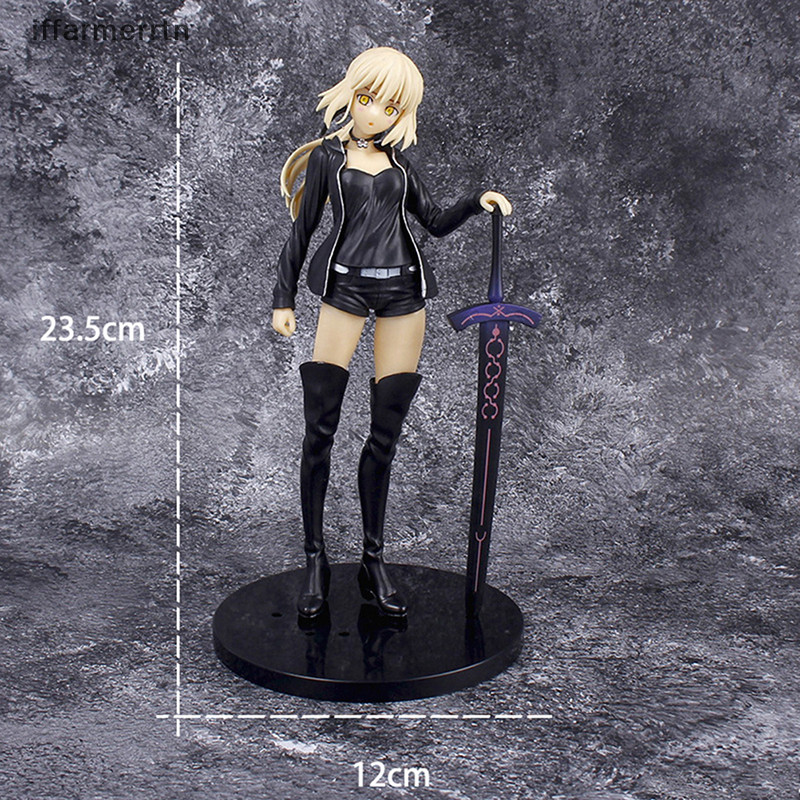 ถ ้ าอะนิเมะ Fate Stay Night Figure เสื ้ อผ ้ าลําลอง Saber PVC Action ...