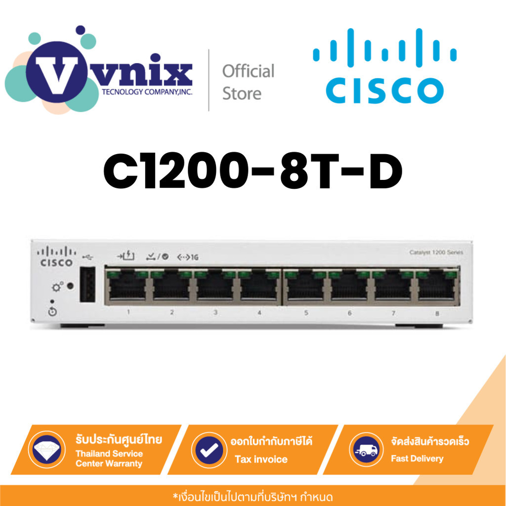Cisco C1200-8T-D Switch Catalyst 1200 Series 8G By Vnix Group | Shopee ...
