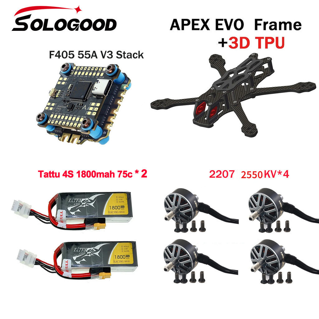 Sologood APEX EVO ชุดเฟรมมอเตอร์ไร้แปรงถ่าน F405 55A V3 Stack ICM42688P ...