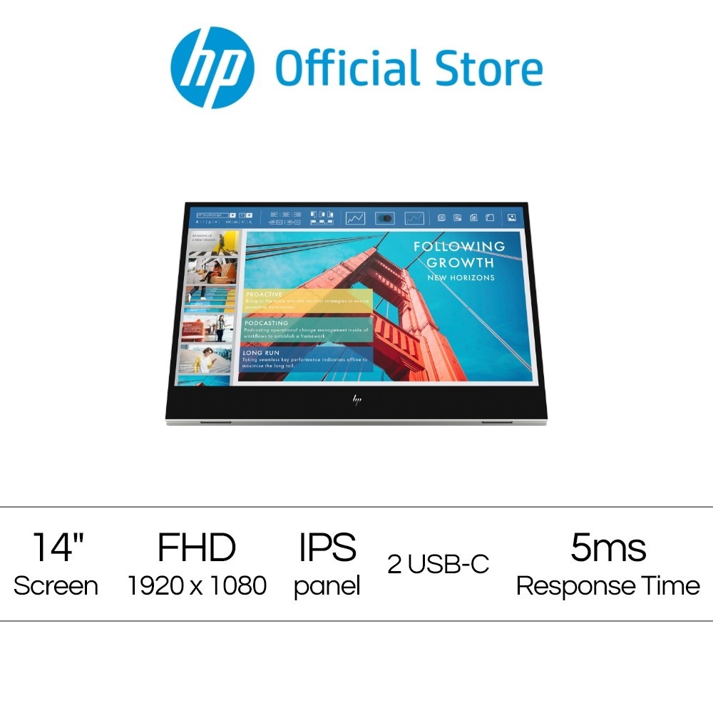 HP E14 G4 14 inch FHD Portable Monitor IPS | Shopee Thailand