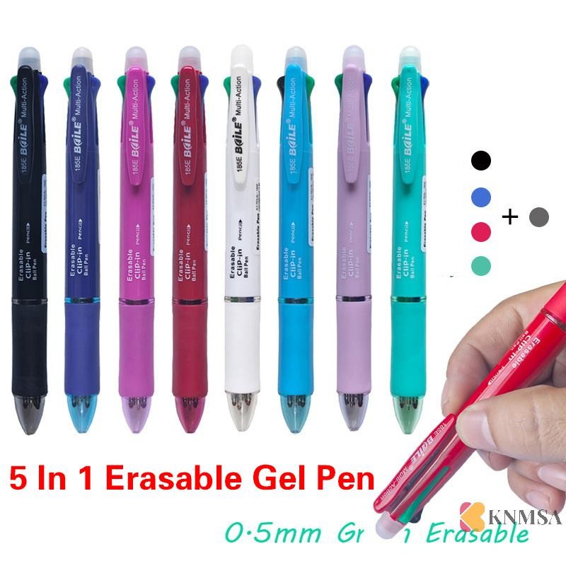 Knmsa] Creative 5 Inner Press Erasable Neutral Pen 0.7mm Blue Blck ...