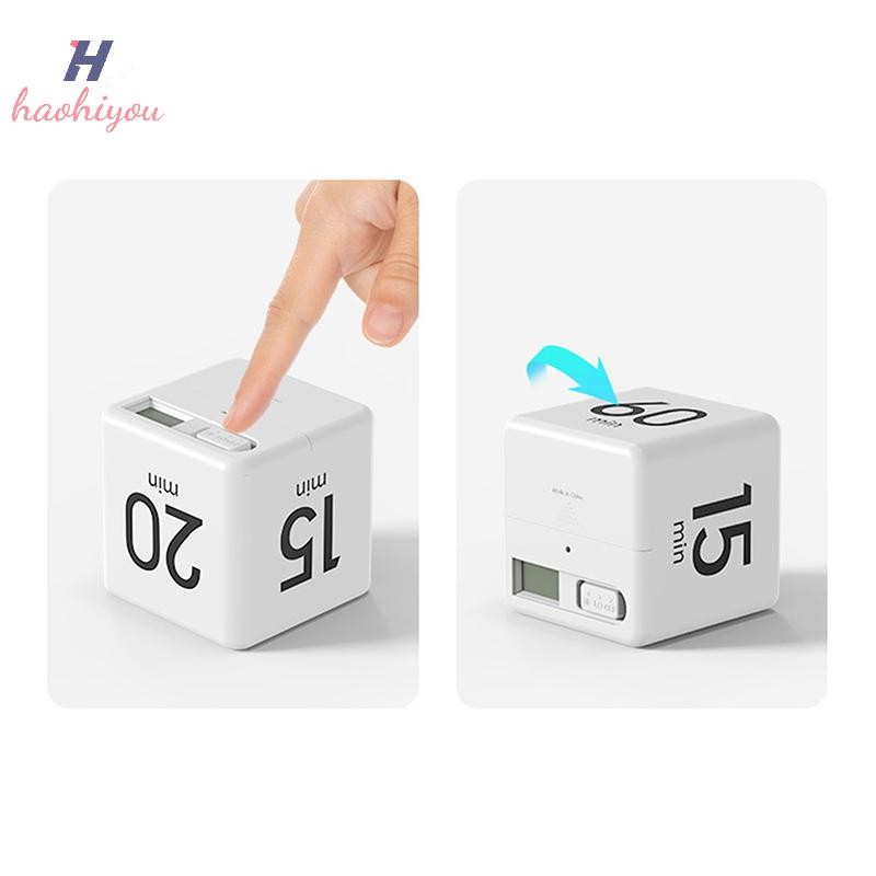 Productivity Cube Timer Gravity Sensor Flipping จอแสดงผล LED 4 ตั้งเวลาล่วงหน้า Dual Modes นับ ...