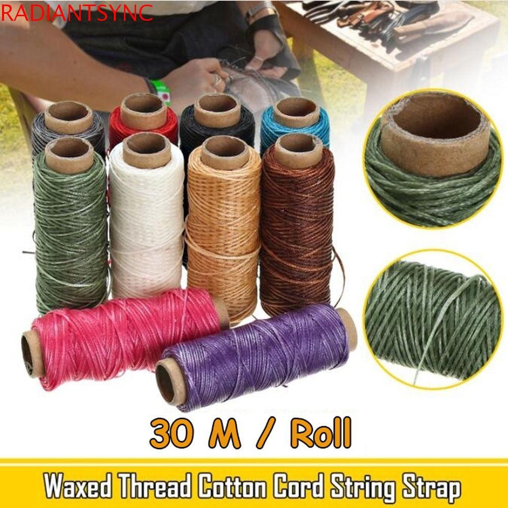 Radiantsync ด้ายแว็กซ์ทนทาน DIY 30 เมตร/ม้วนสตริง 1 มม.เย็บมือสายไฟ | Shopee Thailand
