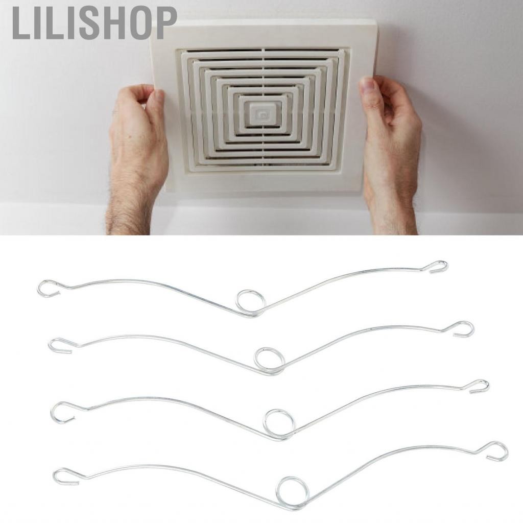 Lilishop 4 ชิ้น Grille Springs พัดลมห้องน้ำคลิปสปริงสปริงพร้อมเลย์เอาต์ ...