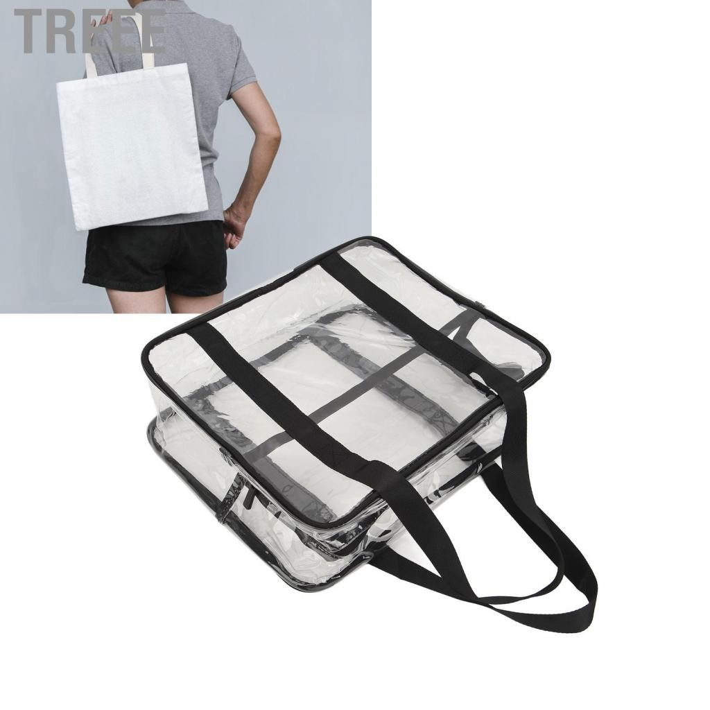 Treee LUQEEEG CLAEL BALK BAG HANDBAG SEAMS SEAMS BAG ความจุขนาดใหญ่ PVC ...