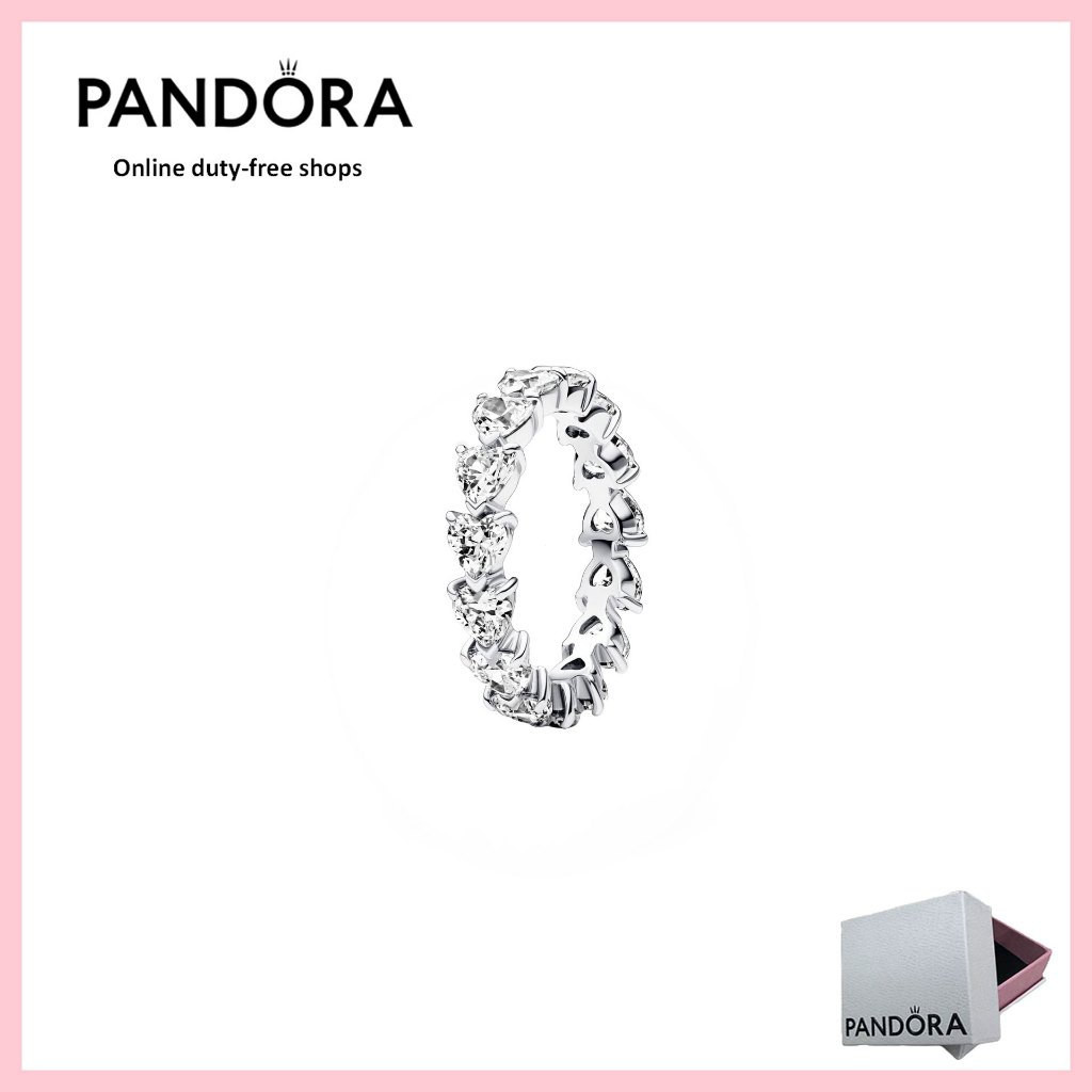 [Duty Free] แหวนแพนดอร่าเงินแท้100% AuthenticS925 [193103C01] แถวหัวใจ ...