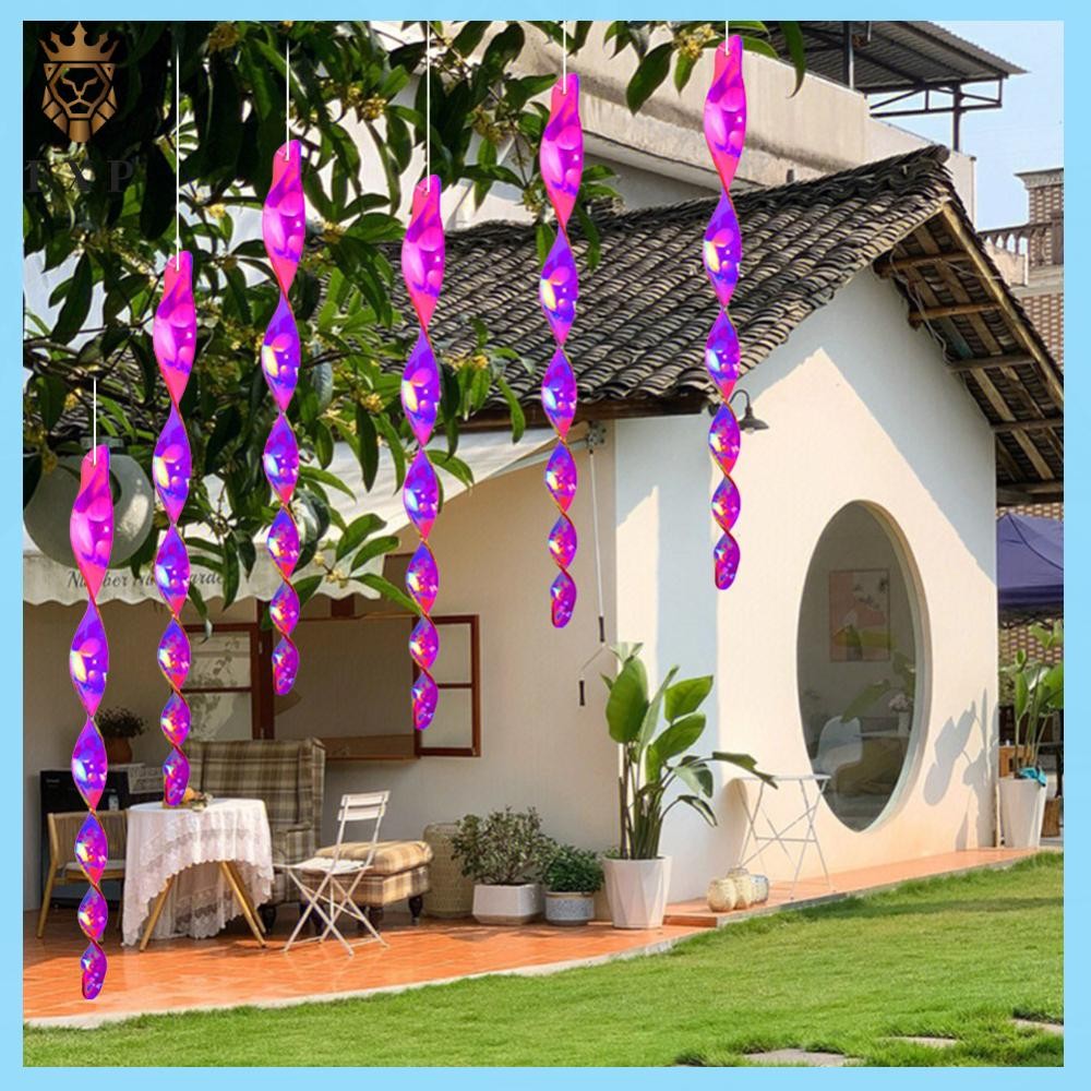 [explosion1.th] 12 ชิ้นสะท้อนแสง Bird Repeller Spiral Deterrent อุปกรณ์แท่งหมุนลม | Shopee Thailand