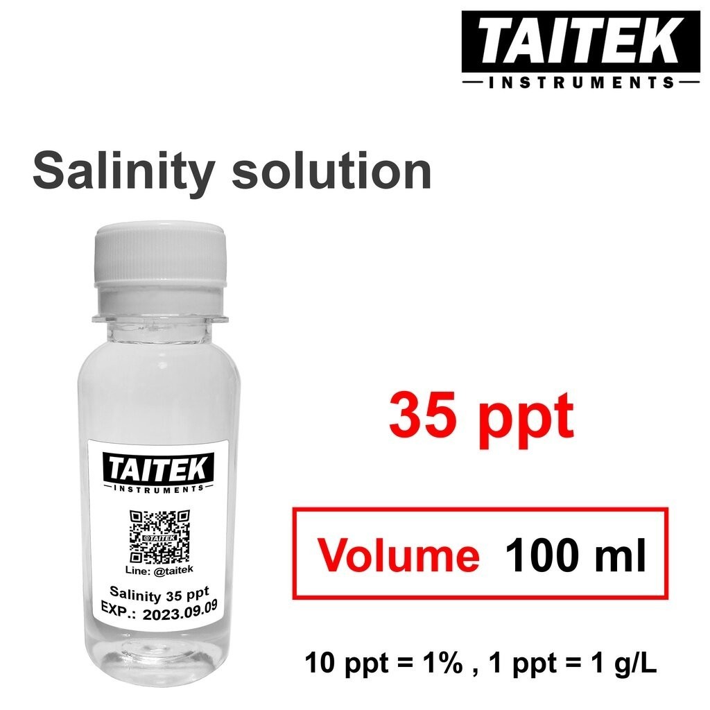 TAITEK น้ำยามาตรฐาน Salinity Solution ค่า 35 ppt (g/L) สำหรับปรับเทียบ ...