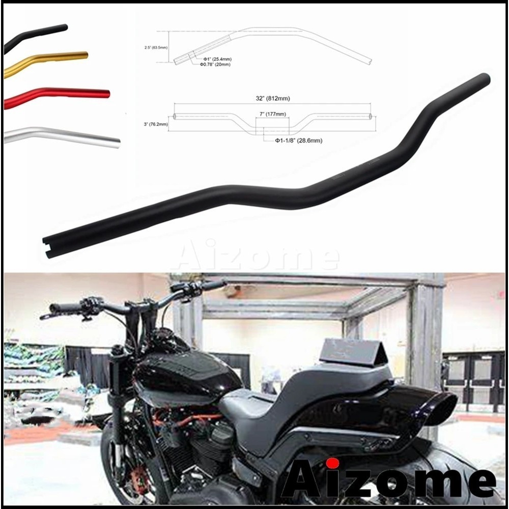 AI For Harley Club Style Handlebar 28mm 1inch Motorcycle Handle 32 ...