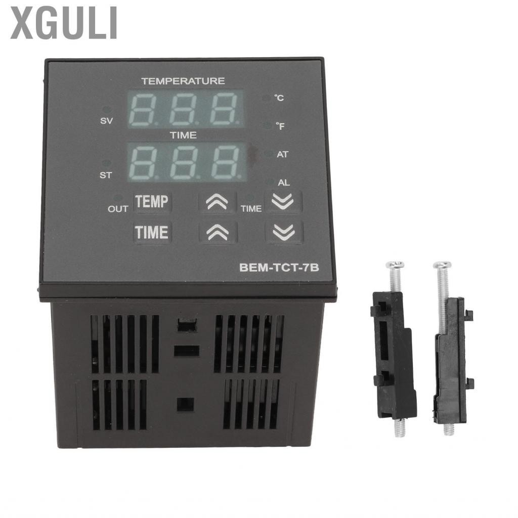 Xguli Temperature Controller Thermostat Time Digital Display K Type Input For Heat Press Machine ...