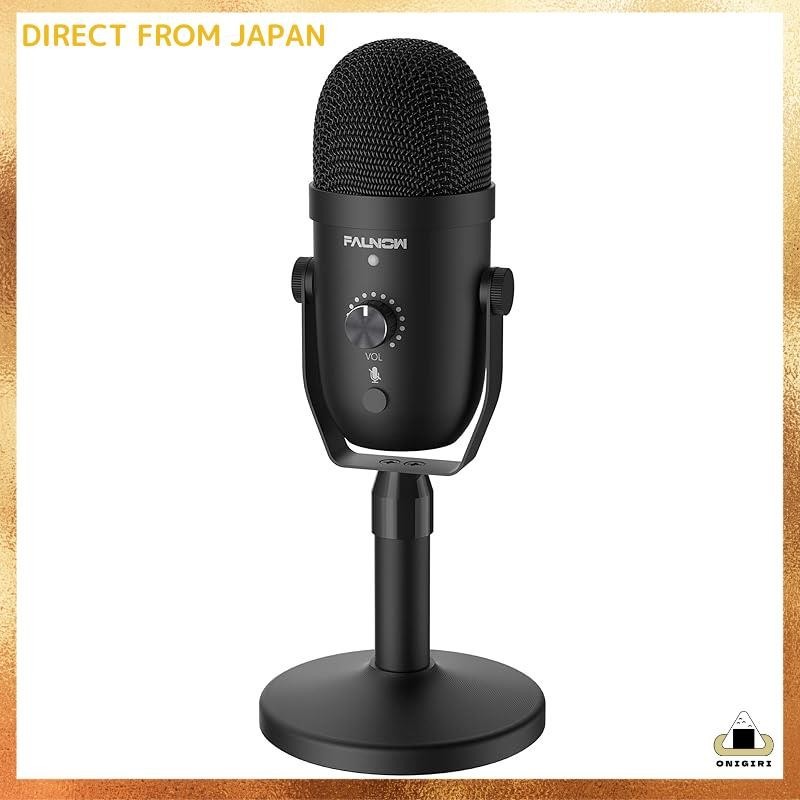 Faunow Condenser USB Microphone Unidirectional PC Mic with Mute Button ...