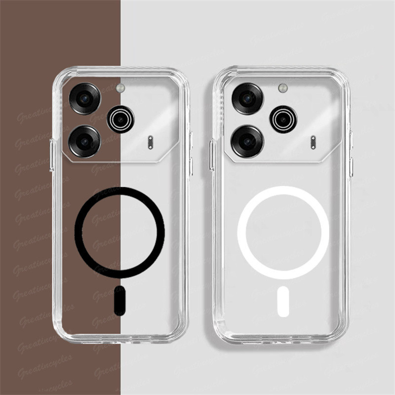 Tecno Pova 6 5G Li7 / Pova 6 Pro Li9 เคสโทรศัพท์แม่เหล็กโปร่งใส Soft ...