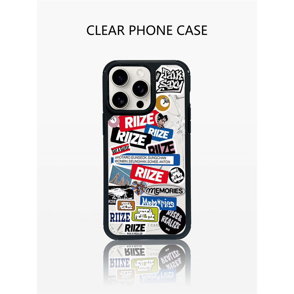 Rize สติ๊กเกอร์สําหรับ IPhone 15 14 13 12 11 Pro MAX 7 8 Plus X XS MAX ...