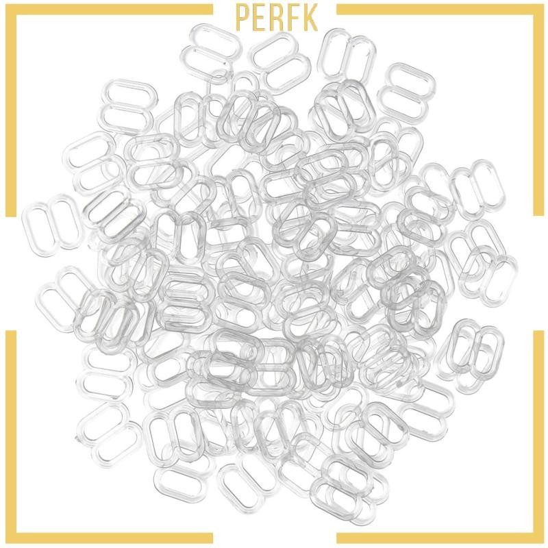 [Perfk ] 100 ชิ ้ นชุดชั ้ นในสายรัดคลิปตะขอเลื ่ อนหัวเข ็ มขัด 8 มม . ใส | Shopee Thailand