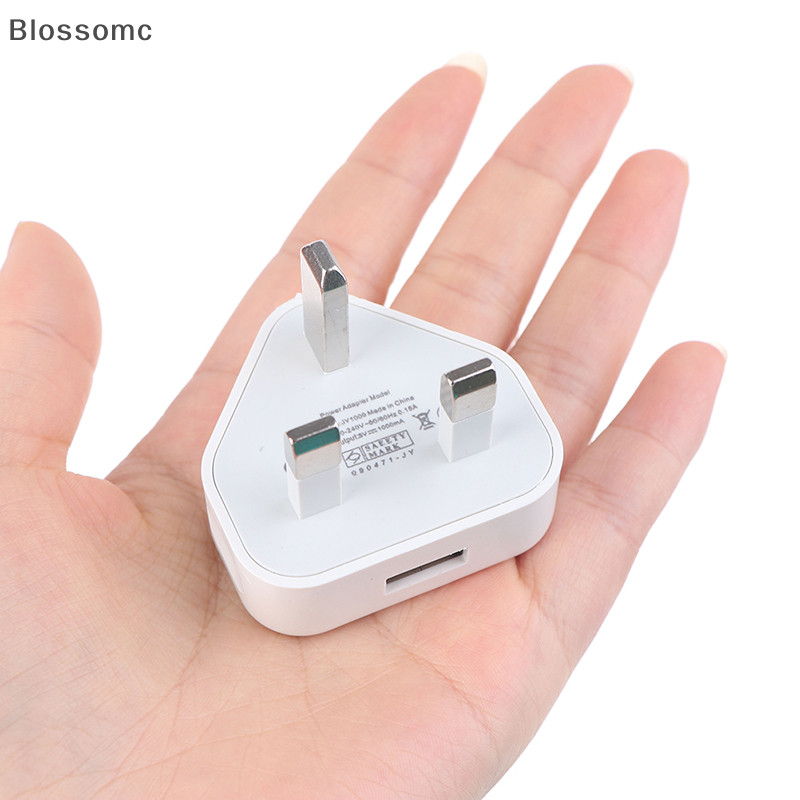 Blossomc Speedy Fast 1 พอร ์ ต USB Charger 3 Pin UK Mains Wall Plug ...