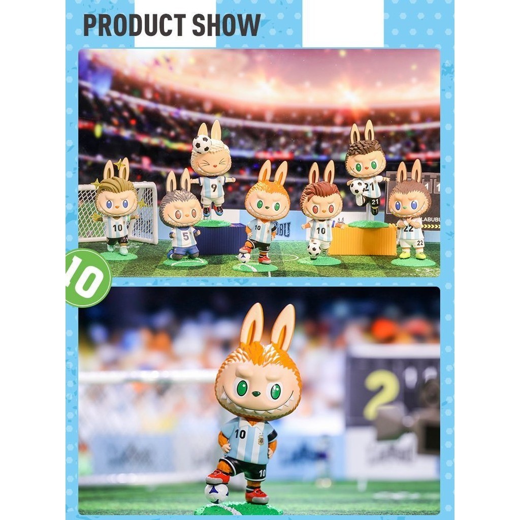 Popmart ของแท ้ THE MONSTERS LABUBU Argentina Football Messi Boy Gift ...