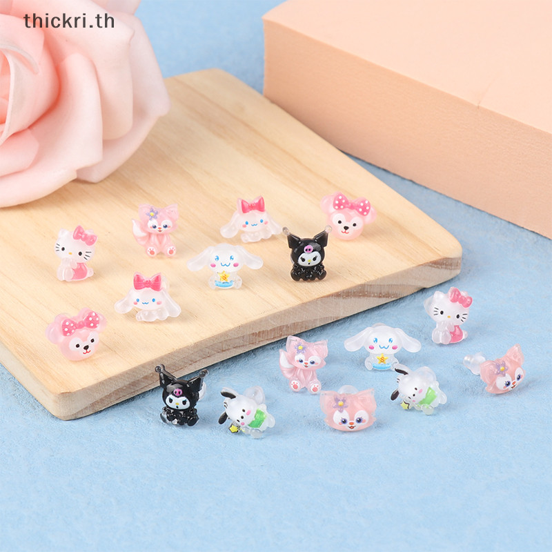 Tt Sanrio Kawaii Hello Kitty เครื่องประดับต่างหูสตั๊ดต่างหูเกาหลี ...