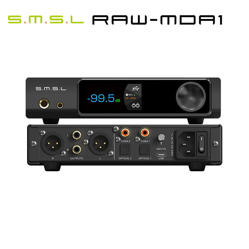 Smsl RAW-MDA1 Dual ES9039Q2M ถอดรหัสรองรับ MQA MQA-CD LDAC Bluetooth 5.1 Hi-res DAC พร ้ อมรีโมท ...