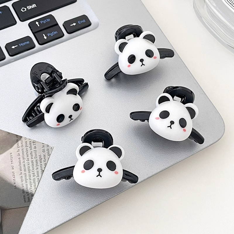 2 ชิ้นชุดน่ารักการ์ตูน Panda Hairpin ชุดสาว 2024 ใหม่ High-end กิ๊บติด ...