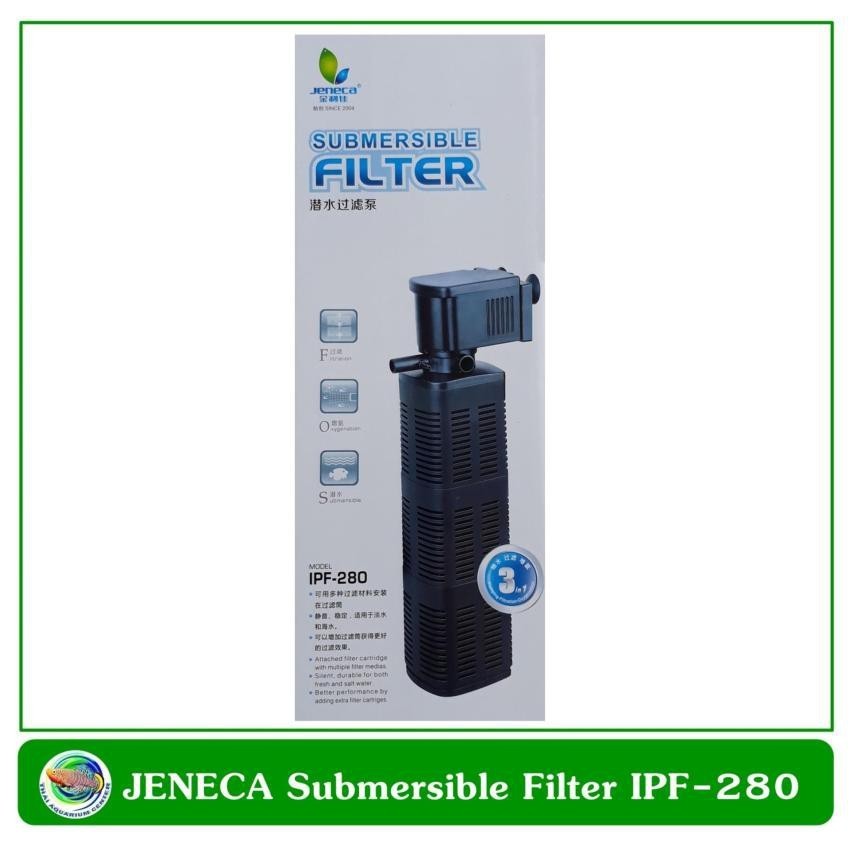 Jeneca IPF-280 ปั้มน้ำ พร้อมกระบอกกรอง สำหรับตู้ปลาขนาด 30-36 นิ้ว ...