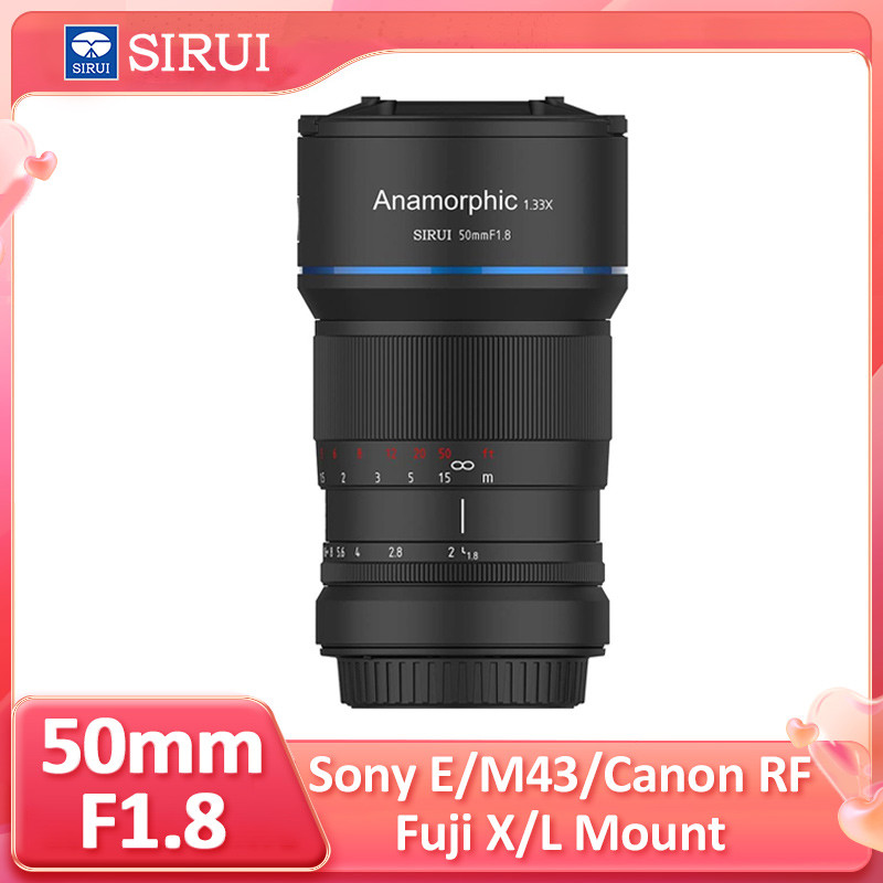 SIRUI 50mm F1.8 1.33x APS-C S35 Anamorphic เลนส์รูรับแสงขนาดใหญ่สําหรับ ...