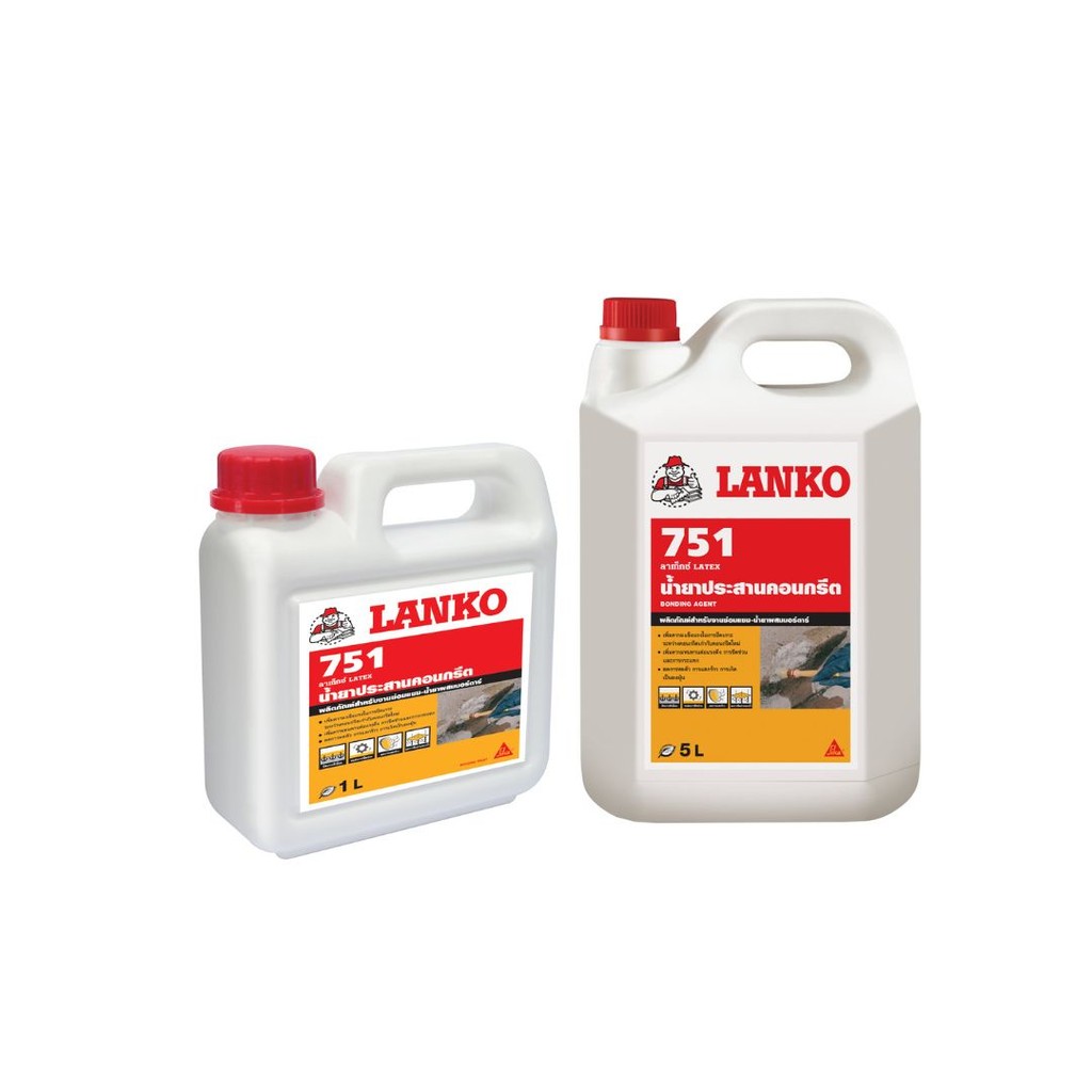 LANKO 751 น้ำยาประสานคอนกรีต LATEX 1L/5L | Shopee Thailand