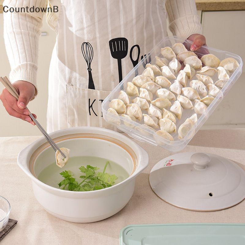 Co Kitchen Organizer Dumpling กล่องภาชนะเก็บอาหารตู้เย็นเก็บสดกล่อง Multi-Layer โปร่งใส Dumpling ...