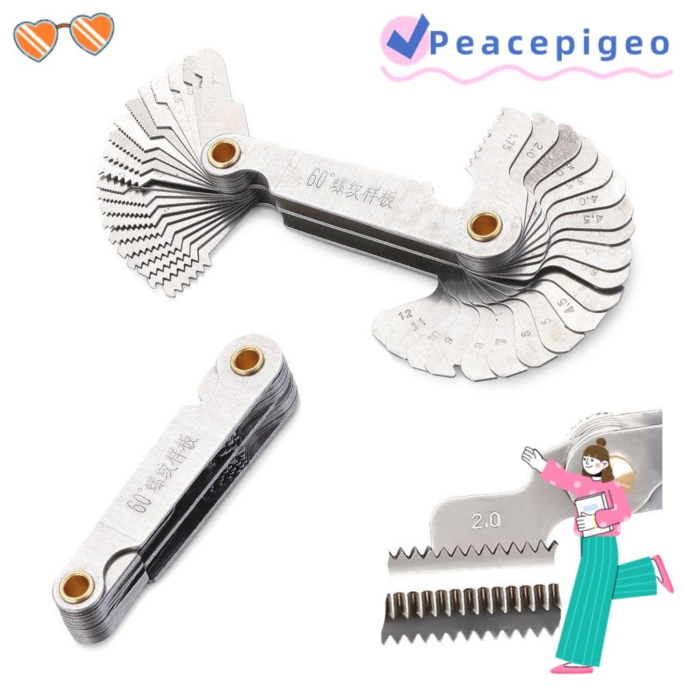 Peacepigeo เครื่องวัดปลั๊กเกลียวเหล็กคาร์บอนเมตริกนิ้ววัดเกียร์ฟัน | Shopee Thailand