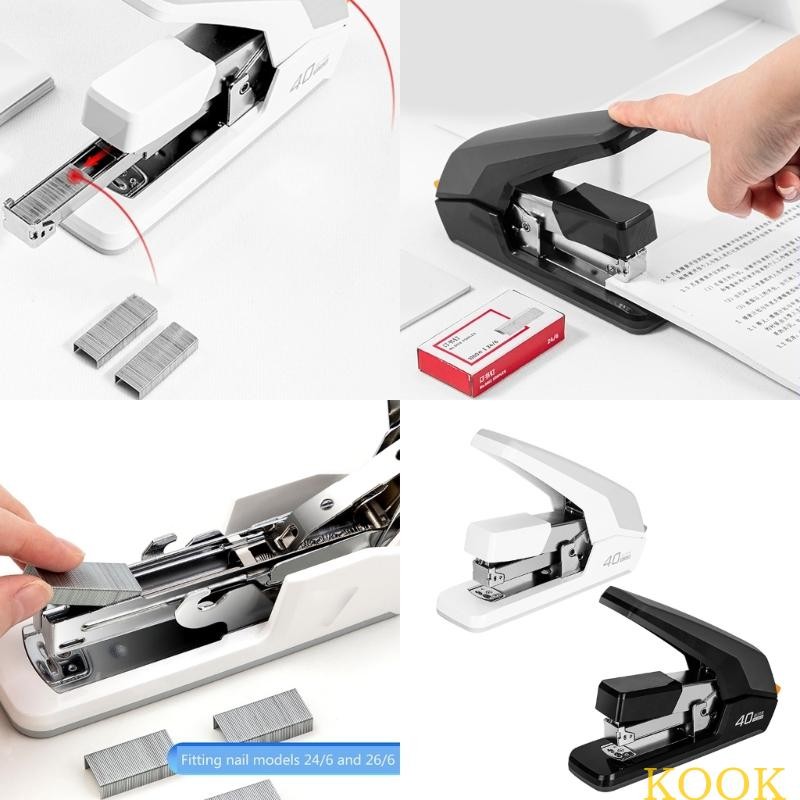 Kook Heavy Duty Stapler 40 แผ่นความจุ Ergonomic Handle เครื่องเย็บ ...