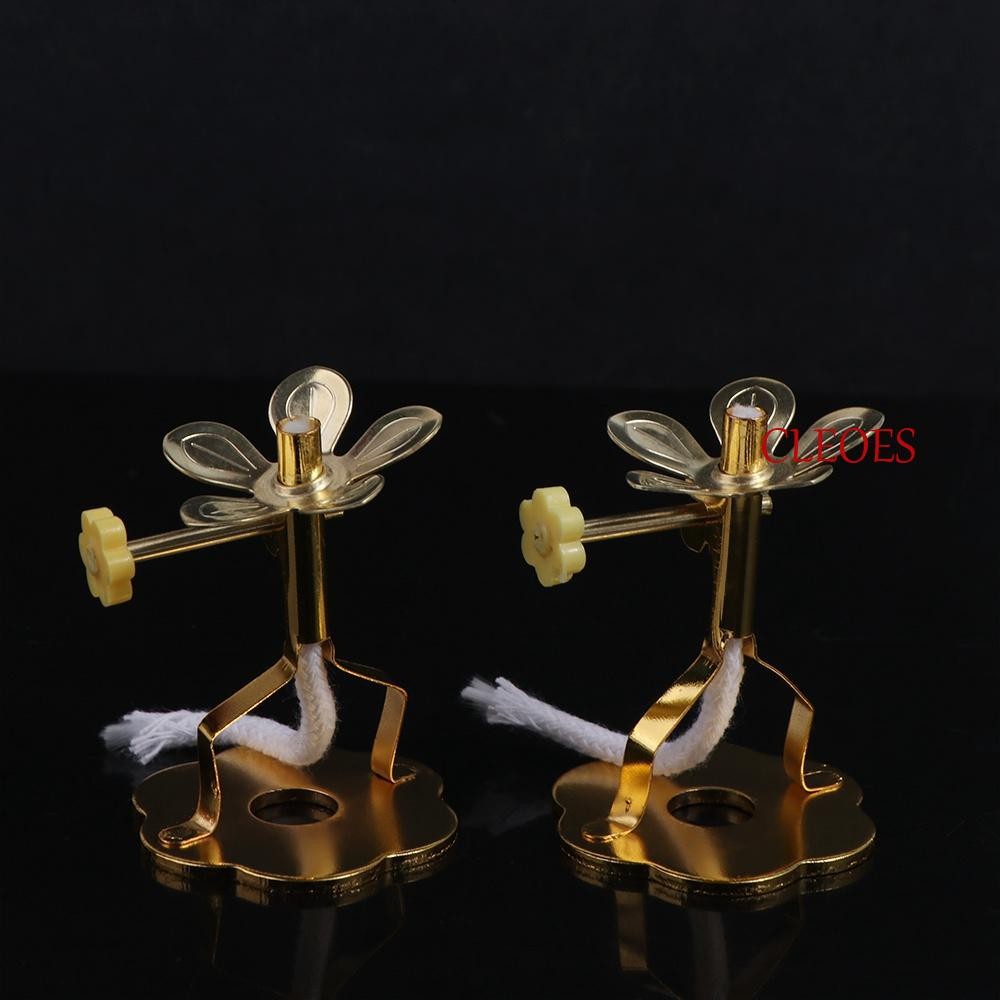 Cleoes Wick Holder Flammable Stable ปรับทองเหลืองโคมไฟ Core Fotang Wick ...