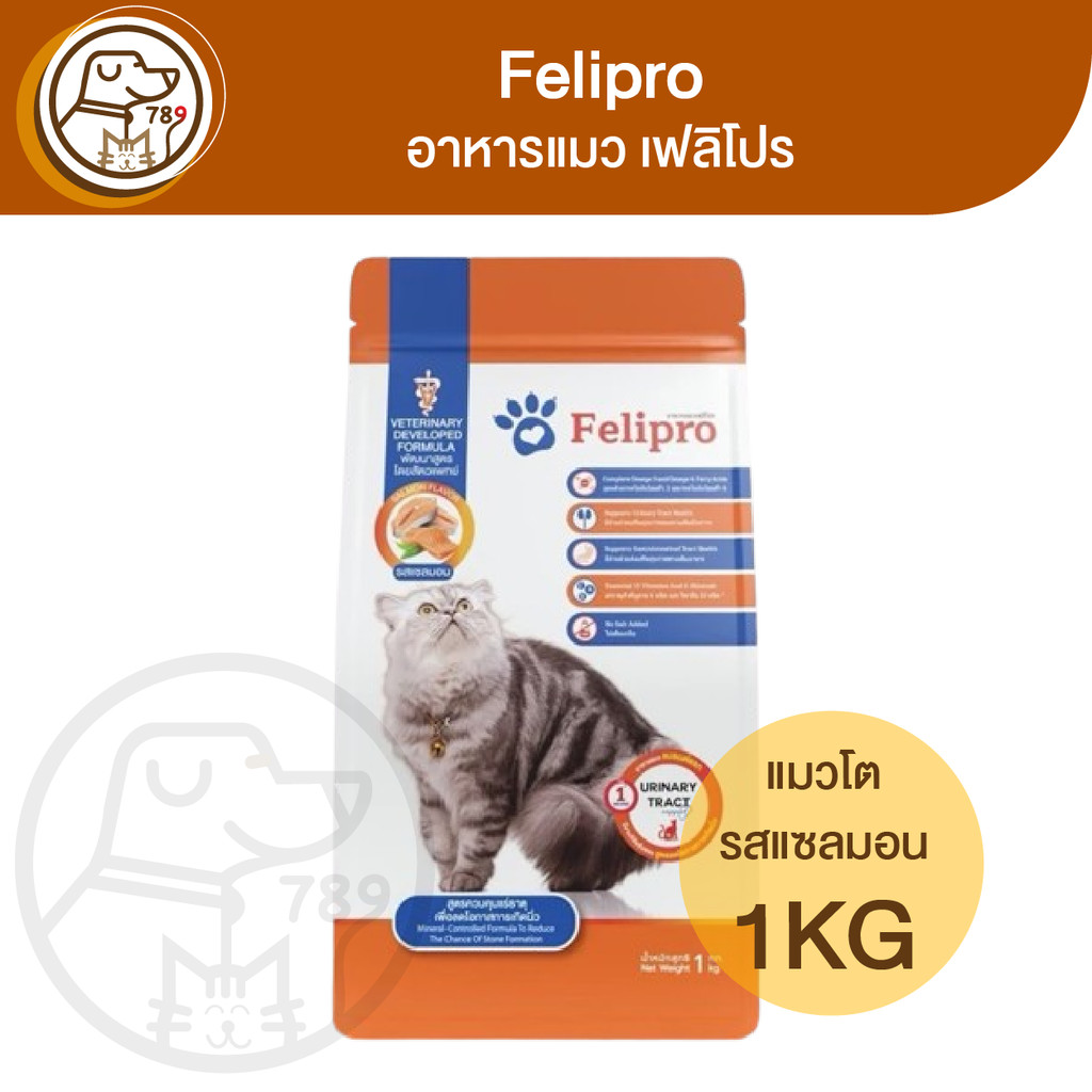 Felipro เฟลิโปร อาหารแมว รสแซลมอน 1Kg | Shopee Thailand