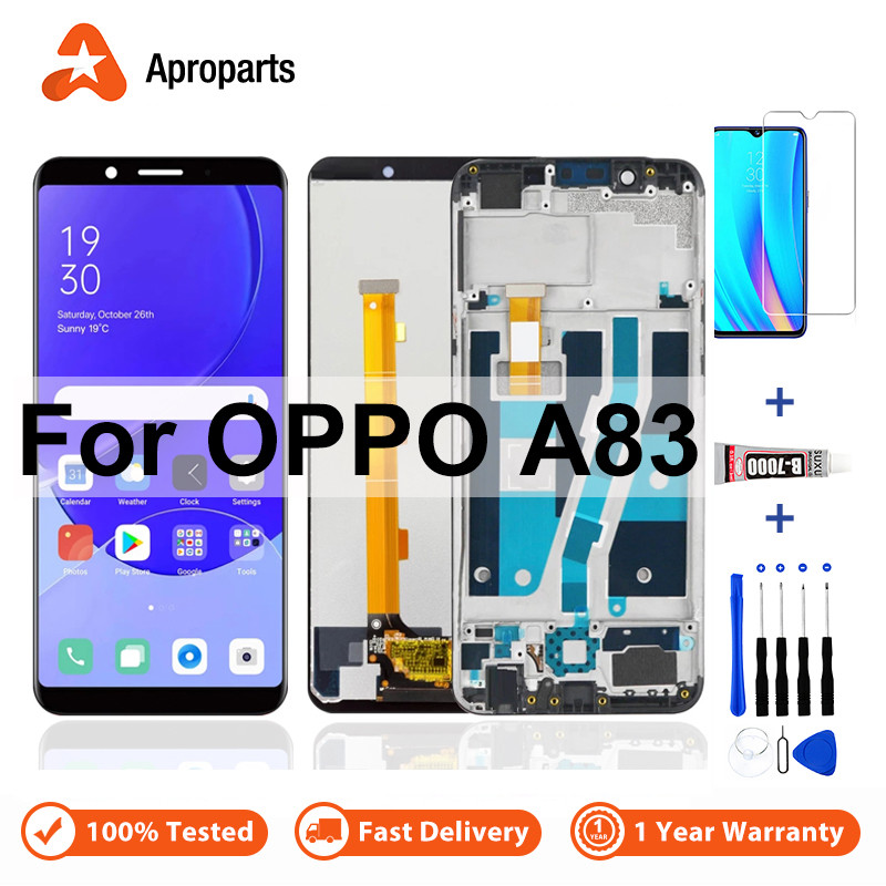 สําหรับ OPPO A83 2018 CPH1729 จอแสดงผล LCD Touch Screen Digitizer Assembly CPH1827 พร้อมกรอบ ...