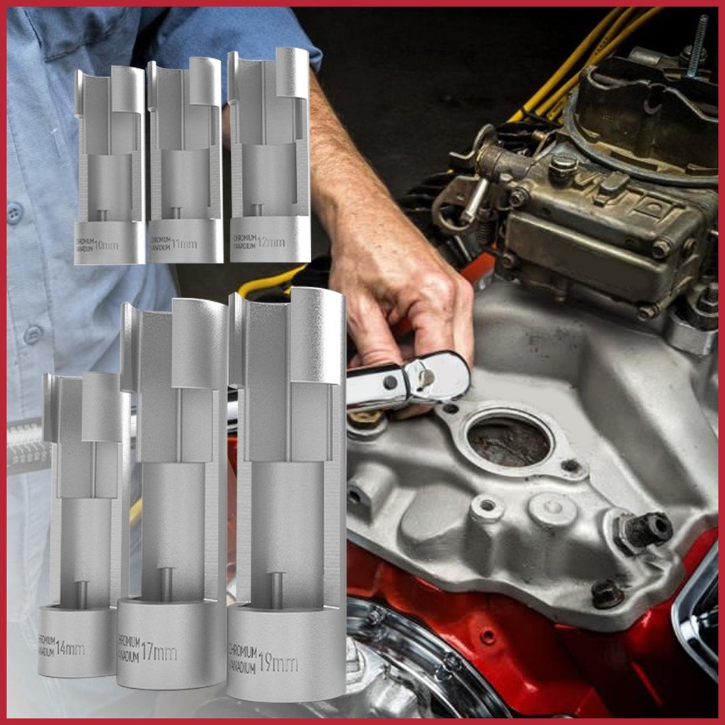 Flare Nut Socket Set 10-19 mm Drive หัวฉีดซ็อกเก็ตน้ํามันชุดประแจพร้อม ...