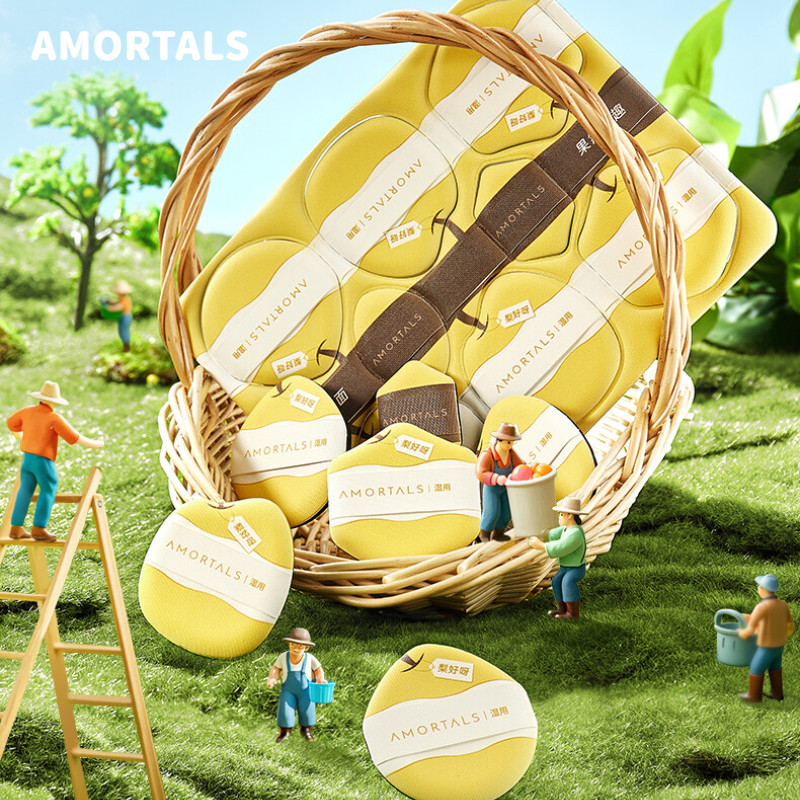 AMORTALS แป้งพัฟ ฟาร์ม ซีรีส์ เลือกแป้งพัฟ ใช้เปียก นุ่ม อ่อนโยน แบบ ...