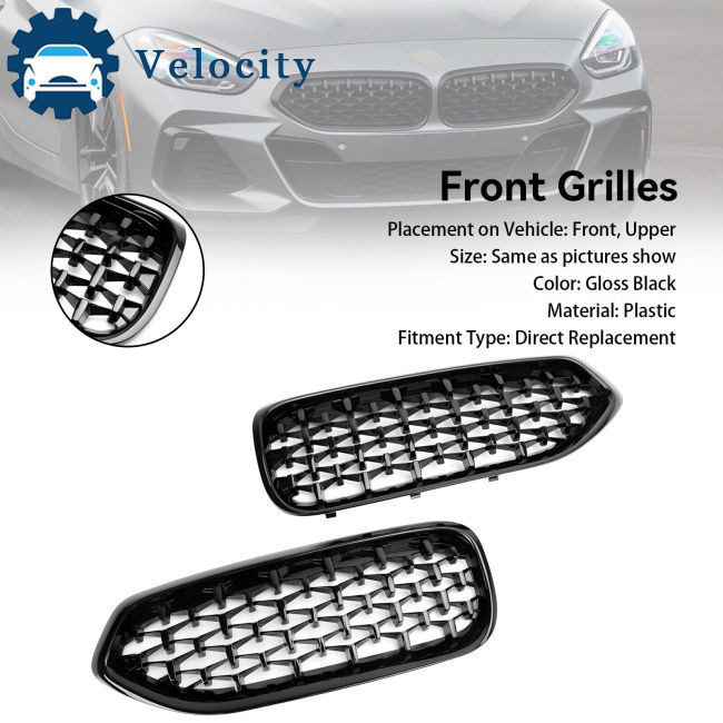 Velocity กระจังหน้ากันชนหน้า ประดับเพชร 1 คู่ 51138091296 51138091295 ...