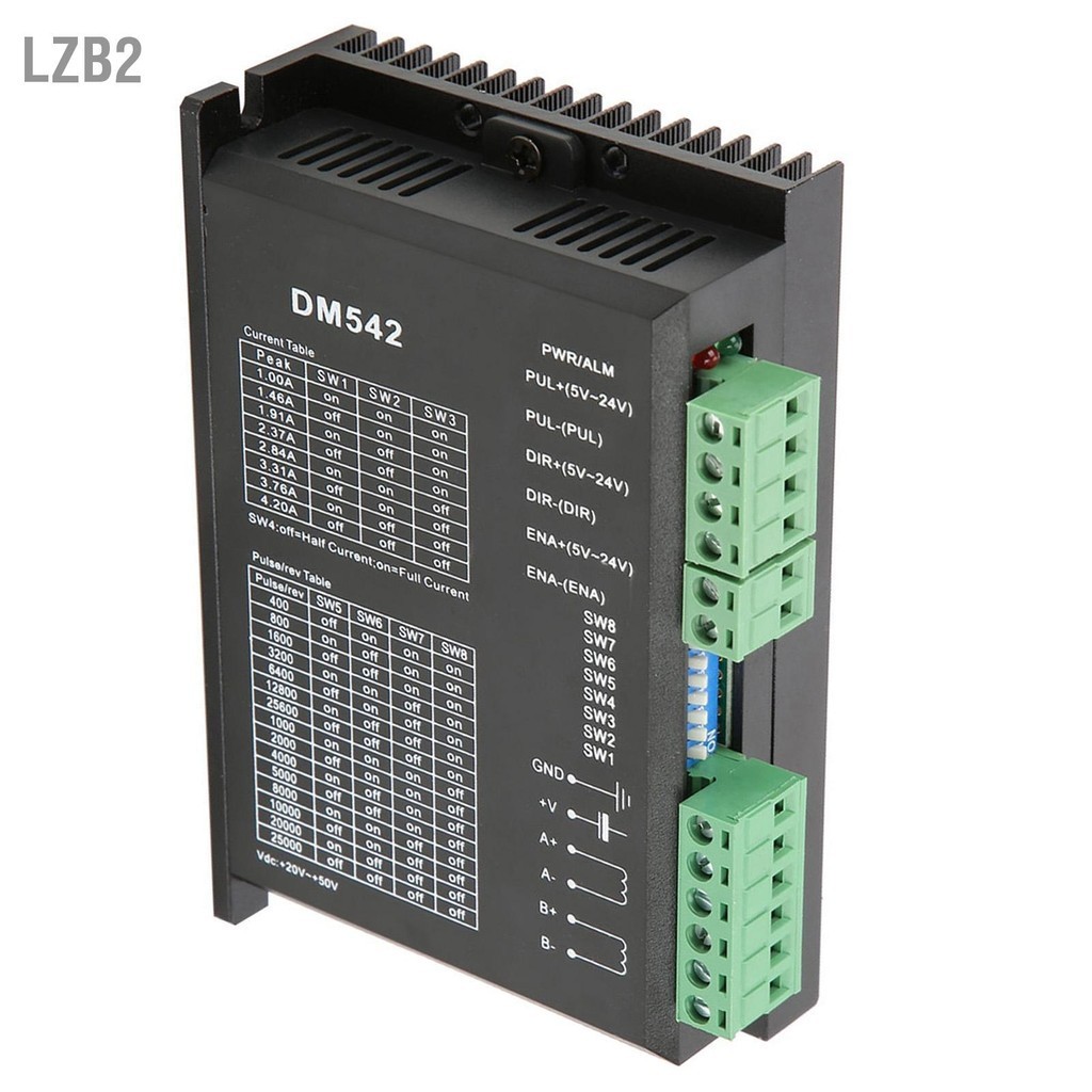 LZB2 DM542 2-Phase Stepper Motor DRIVER 57/86 Series Stepping 18-48VDC Peak 4.2A | Shopee Thailand