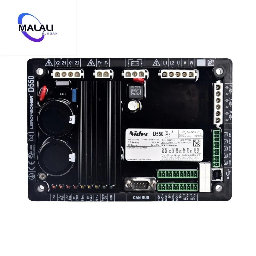 D550 AVR ต้นฉบับ Leroy Somer เครื่องกำเนิดไฟฟ้าควบคุมแรงดันไฟฟ้า ...
