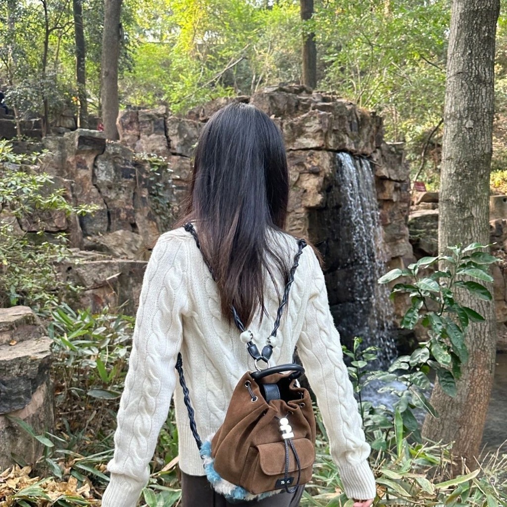 [2024 สไตล์ใหม่] Tagi.Min Painter Backpack Handmade Pearlทอสายคล้องไหล่ ...