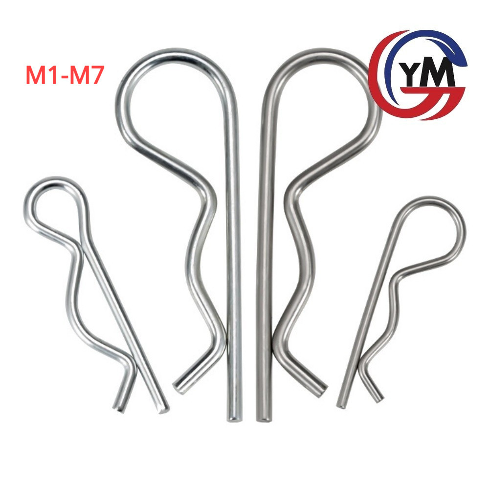 [ Ymh1] ปิ๊น ตัว R สแตนเลส 304 ปิ้น ตัวอาร์ M1-M7 / Hairpin Cotter Snap R Pin SUS304 M1-M7 ...