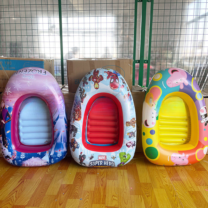 พร ้ อมสต ็ อก PVC Inflatable Water Toy เด ็ ก Inflatable เรือการ ์ ตูน ...