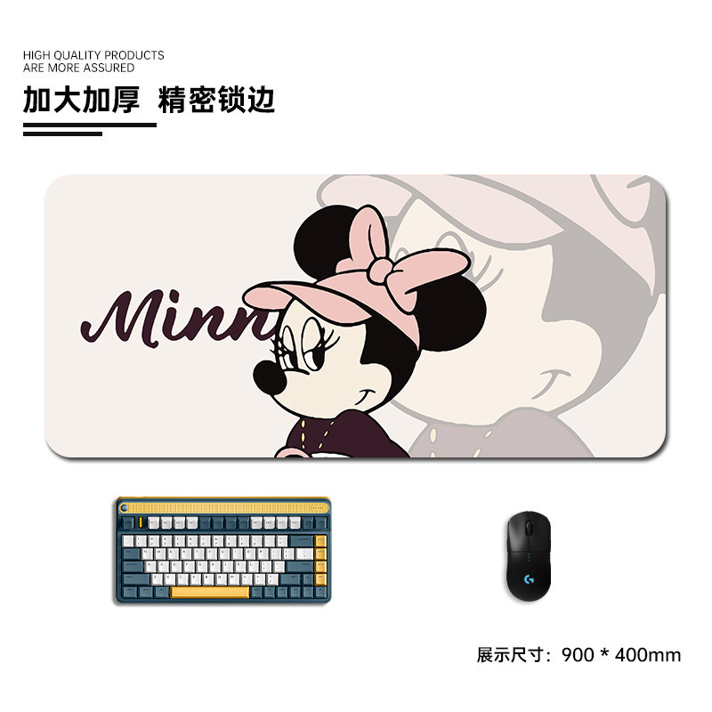 Mickey Mouse Pad ขนาดใหญ่ Michael Theodore Mouse Deskpad น่ารักการ์ตูน ...
