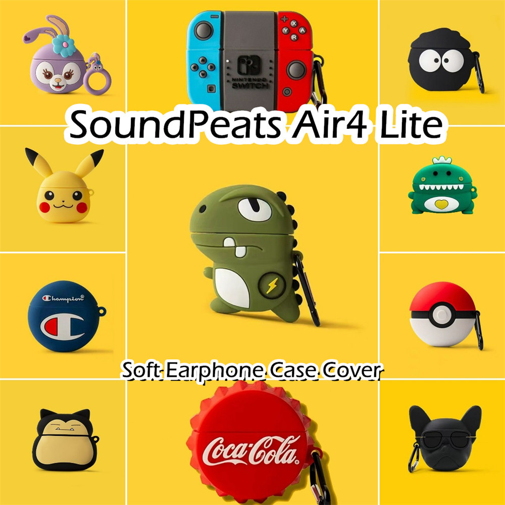 ส่วนลดสําหรับ Soundpeats Air4 Lite Case การ์ตูนสร้างสรรค์ซิลิโคนอ่อนนุ่มหูฟังกรณีปลอก NO.1 ...
