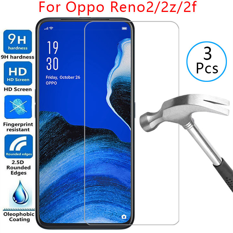 เคสสําหรับ oppo reno 2 2z 2f กระจกนิรภัยบน opp opo appo reno2 zf reno2z ...