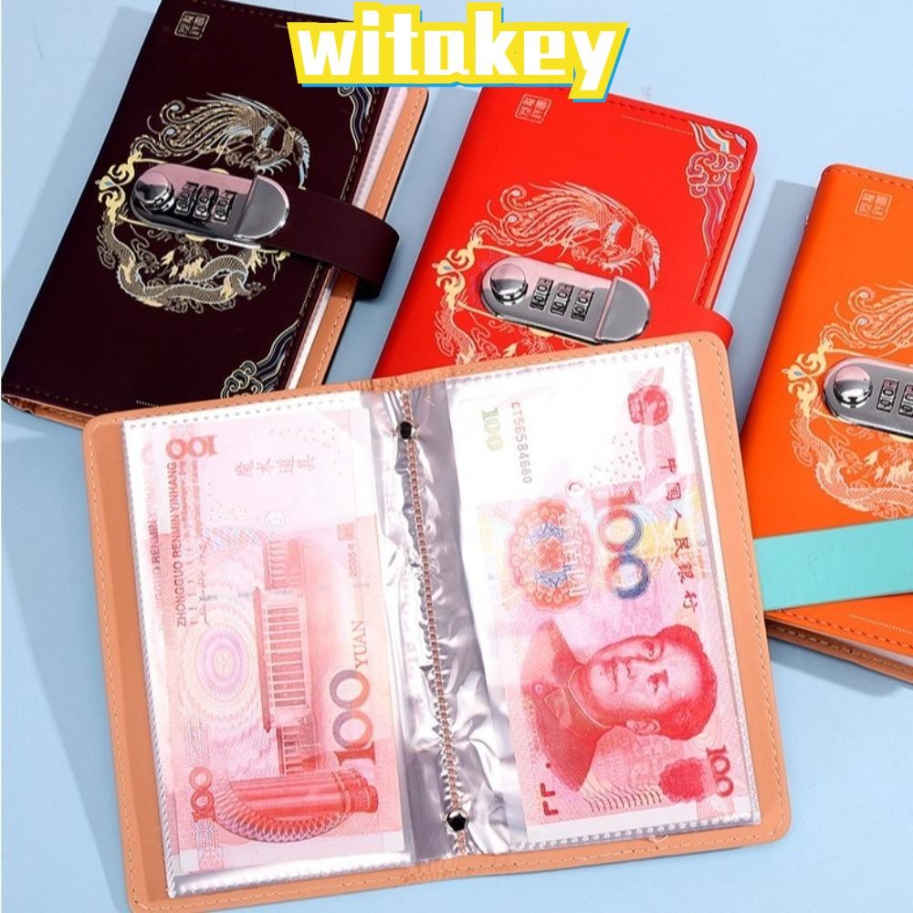 Witakey Mini Binder Saving Challenge, Save Money Waterproof 100 ซอง ท้าทายประหยัดเงิน, Soft PU ...