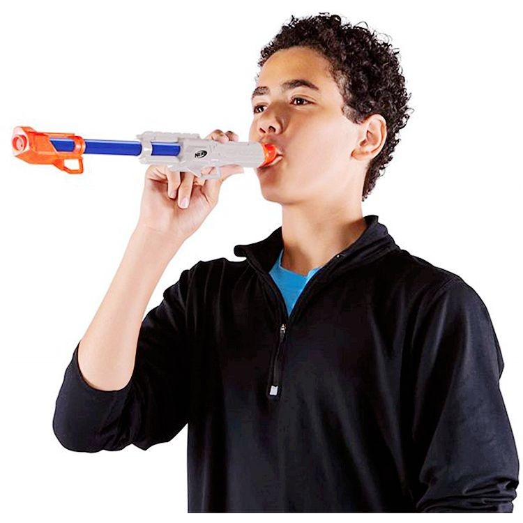 ปืนยิงกระสุนอ่อน Nerf Heat Elite Blowpipe Launcher Zombie Blow Arrow ...