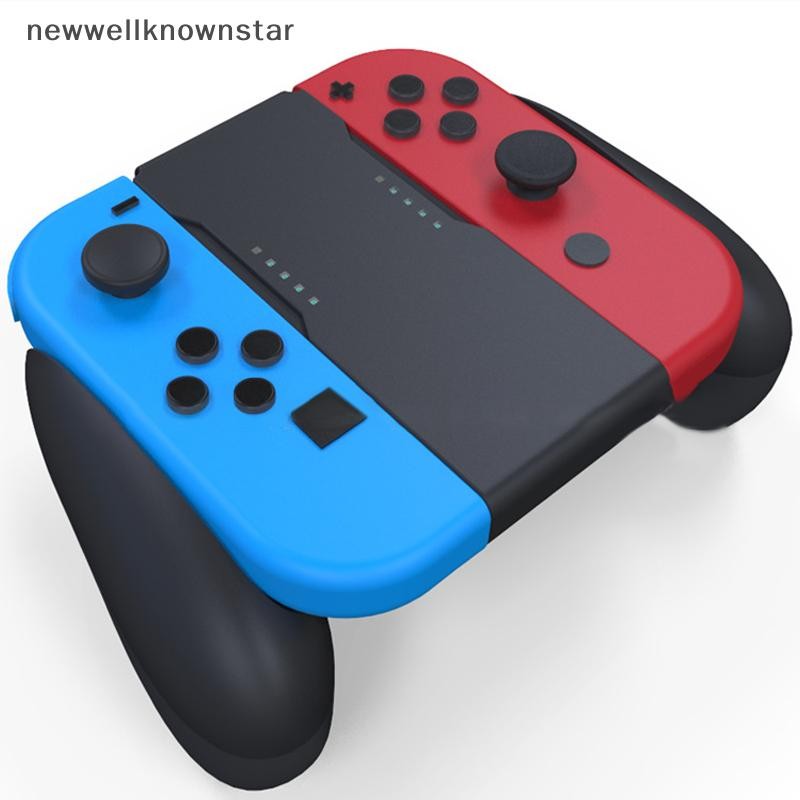 Newwellknownstar Gamepads Grip Handle Bracket สําหรับ Nintendo Switch JoyCon Controller พลาสติก ...