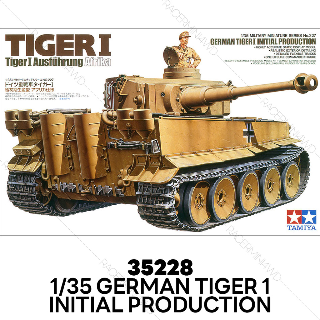 TAMIYA 1/35 Model Kit German Tiger I Initial Production 35227 | Shopee ...